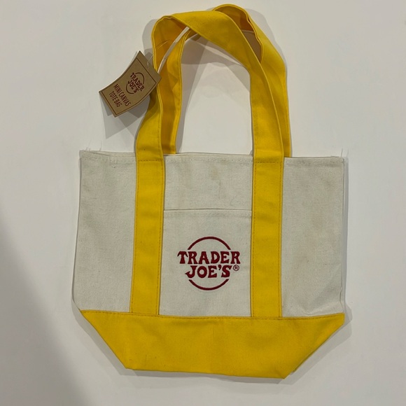 Trader Joe’s | Bags | Nwt Trader Joes Mini Yellow Tote Bag | Poshmark